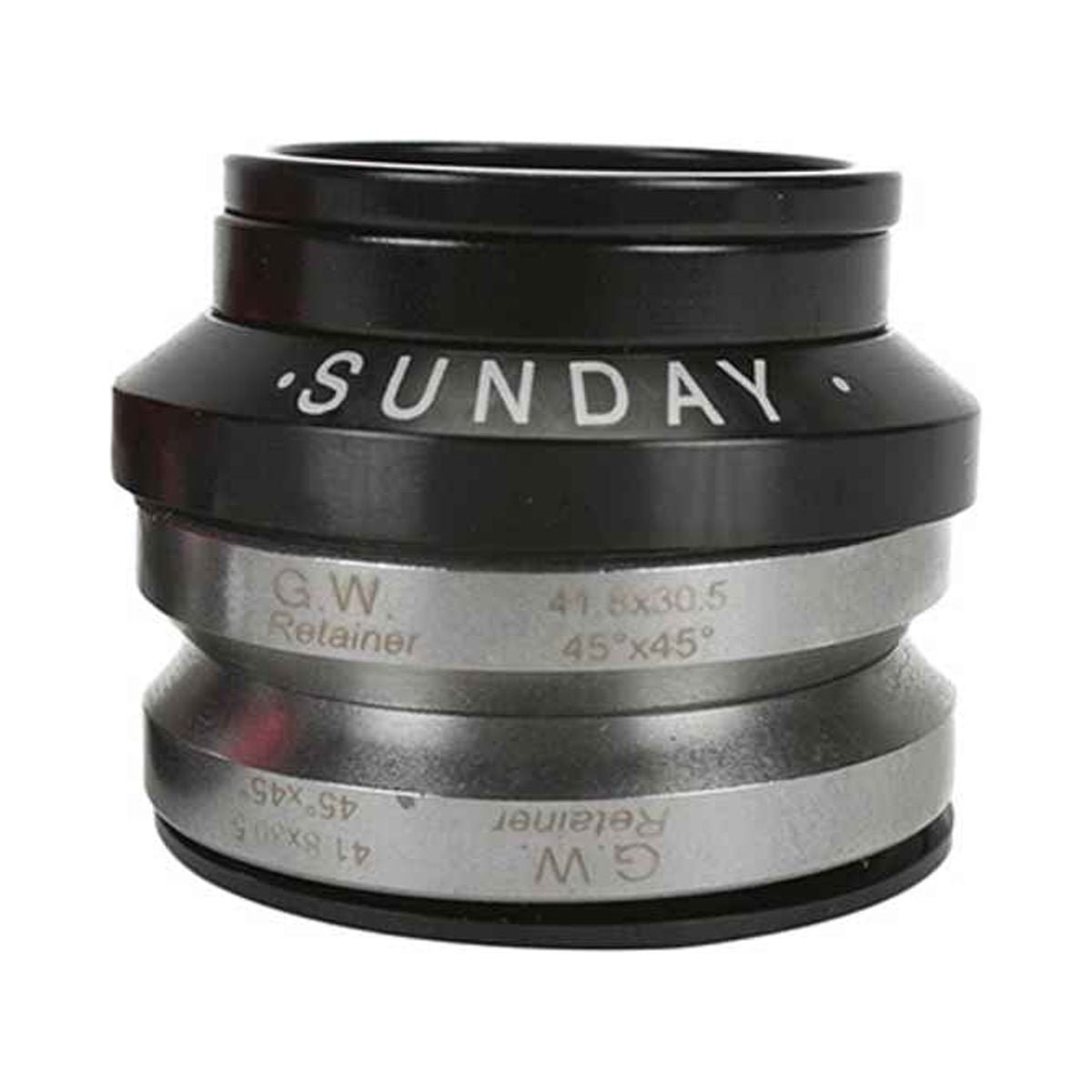 Sunday Integrated Headset - 1-1/8", 5mm, Black - Walmart.com