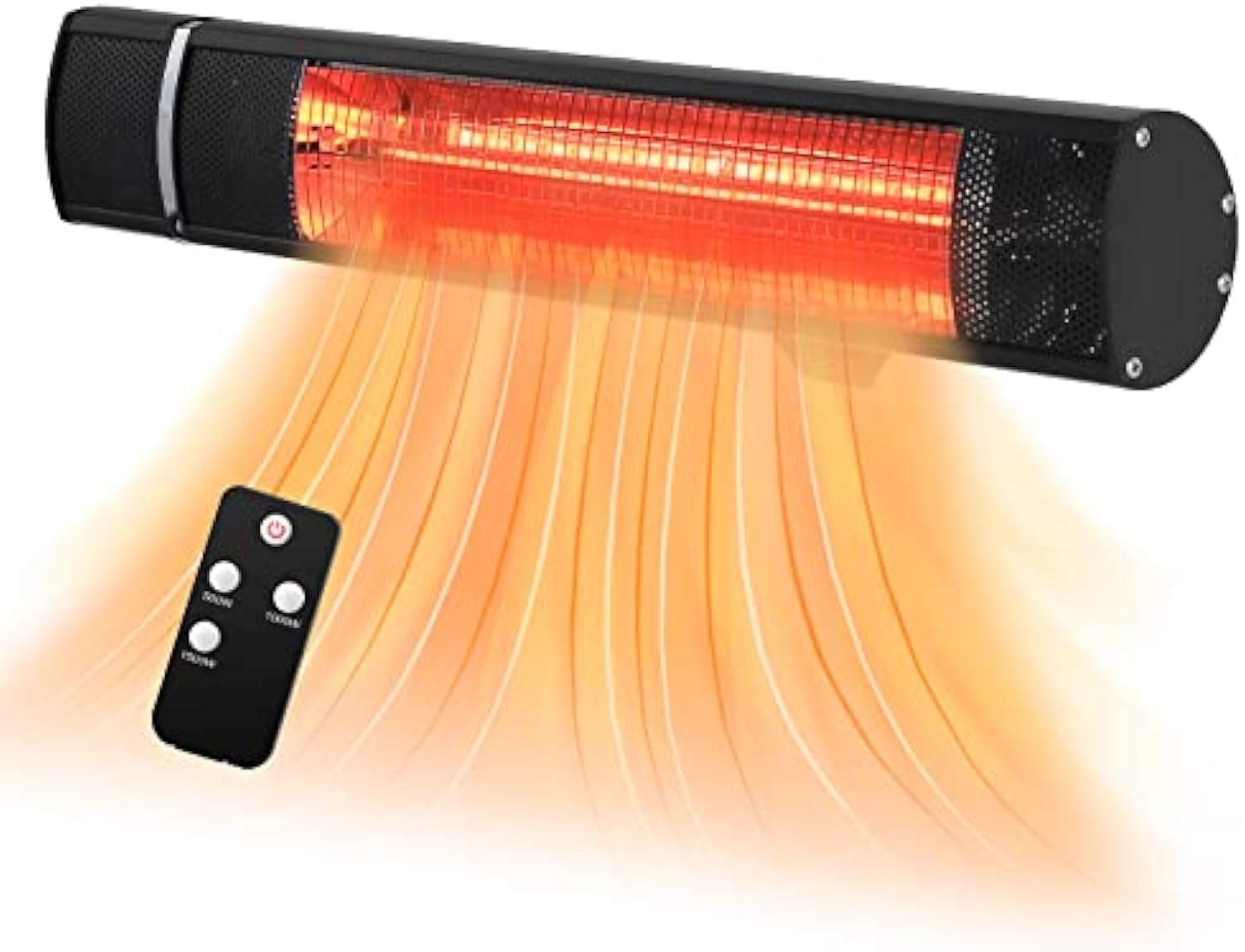 Sunday Living Electric Patio Heater, 1500W Indoor/Outdoor Heater with 3 ...