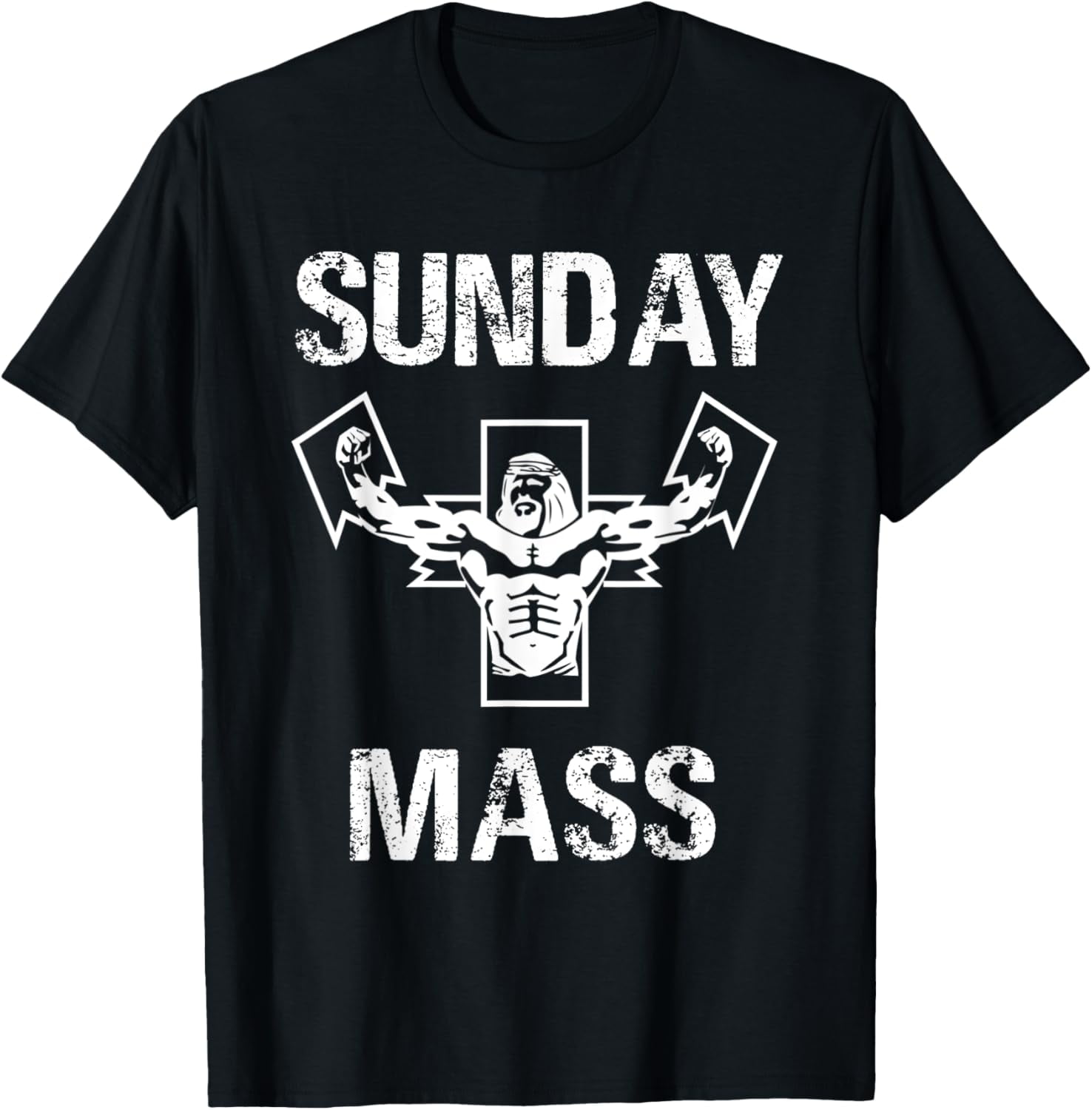 Sunday Mass - Jesus Gym Shirt - Walmart.com
