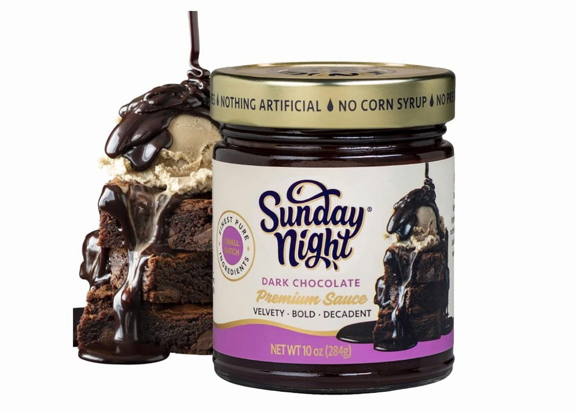 Sunday Night Dark Chocolate Premium Sauce, 10 Oz - Pack Of 2 - Walmart.com