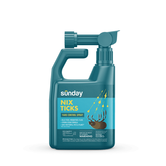 Free Shipping! Sunday Nix Ticks 32 oz. Bug Control Spray Covers 5,000 ...