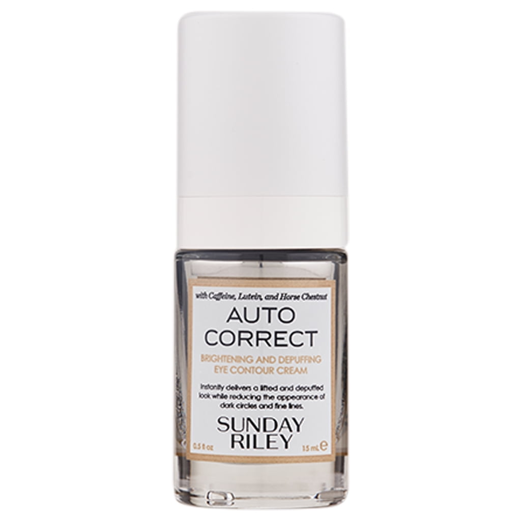 Sunday Riley Auto Correct Brightening and Depuffing Eye Contour Cream ...