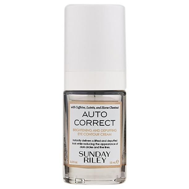 Sunday Riley Auto Correct Brightening and Depuffing Eye Contour Cream ...