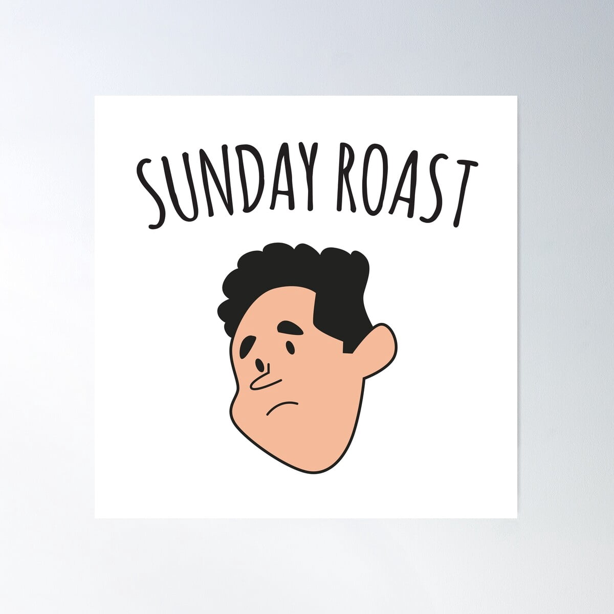 Sunday Roast Poster Wall Art, Modern Wall Decor For Living Room Bedroom ...