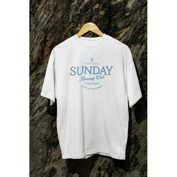 Sunday Running Club Motivational T-Shirt For Runners Trendy Fall ...