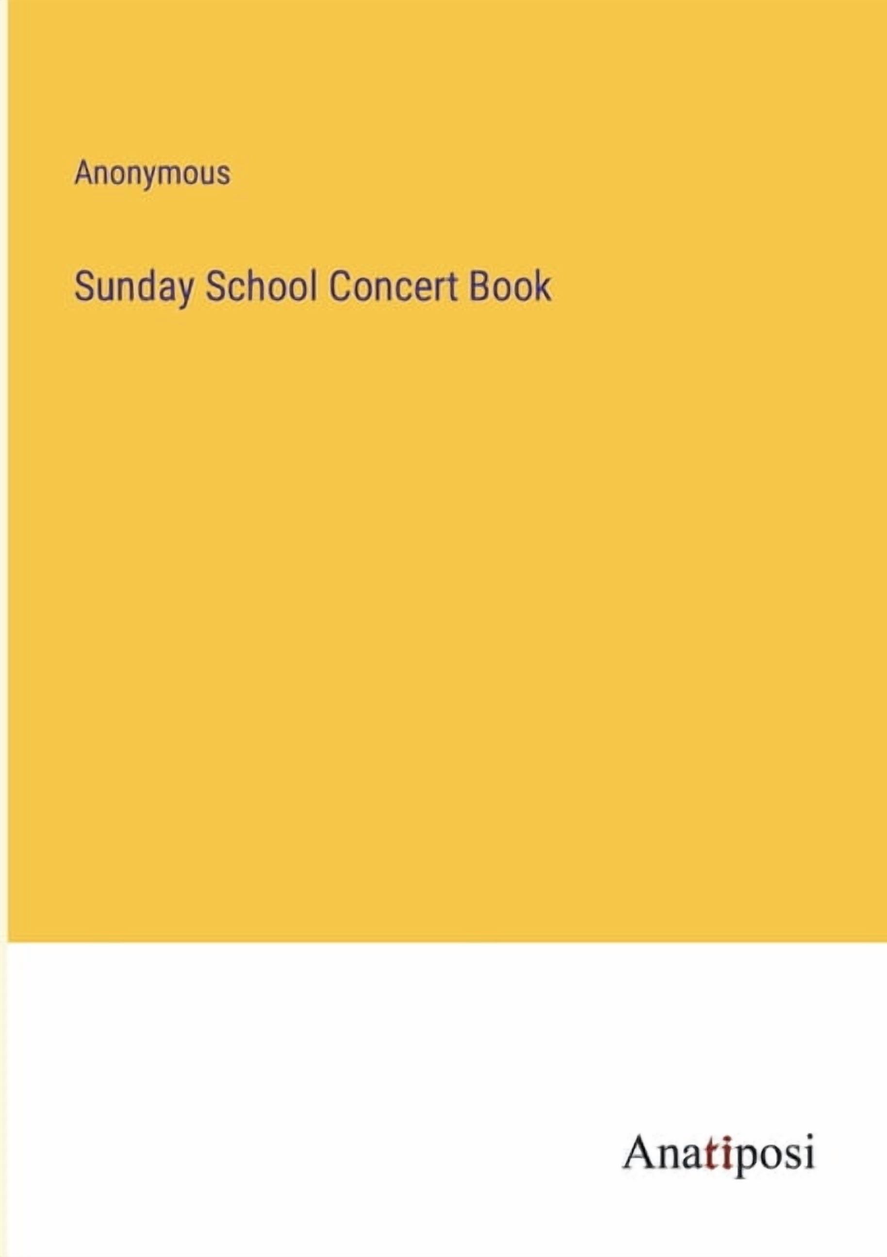Sunday School Concert Book - Walmart.com