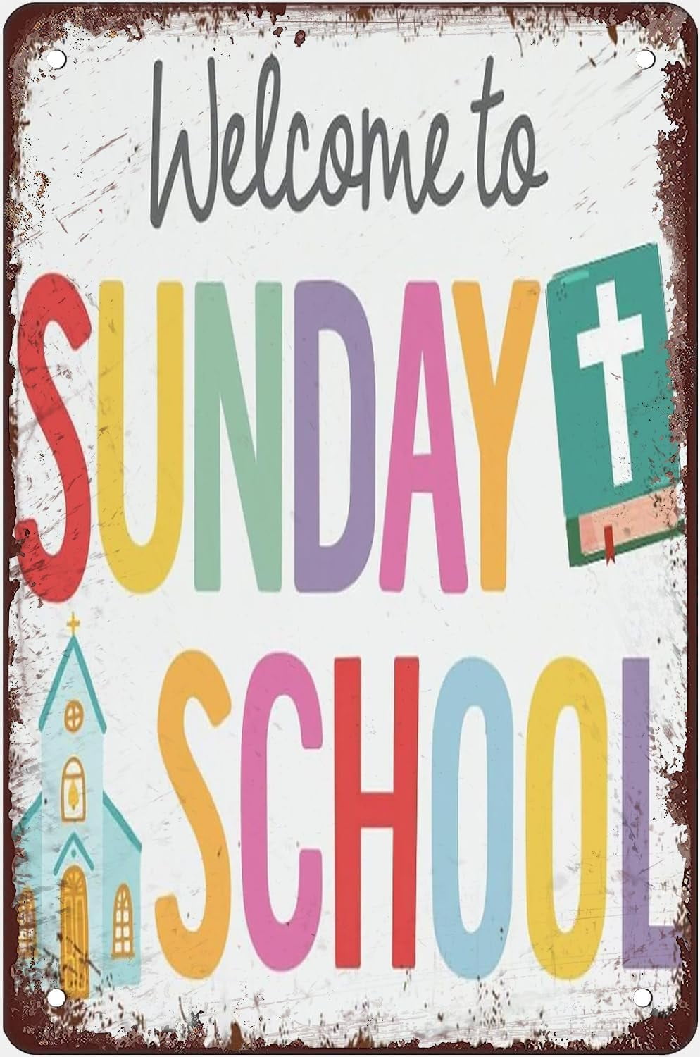 Sunday School Religion S Instant Welcome To Sunday School Sign Children ...