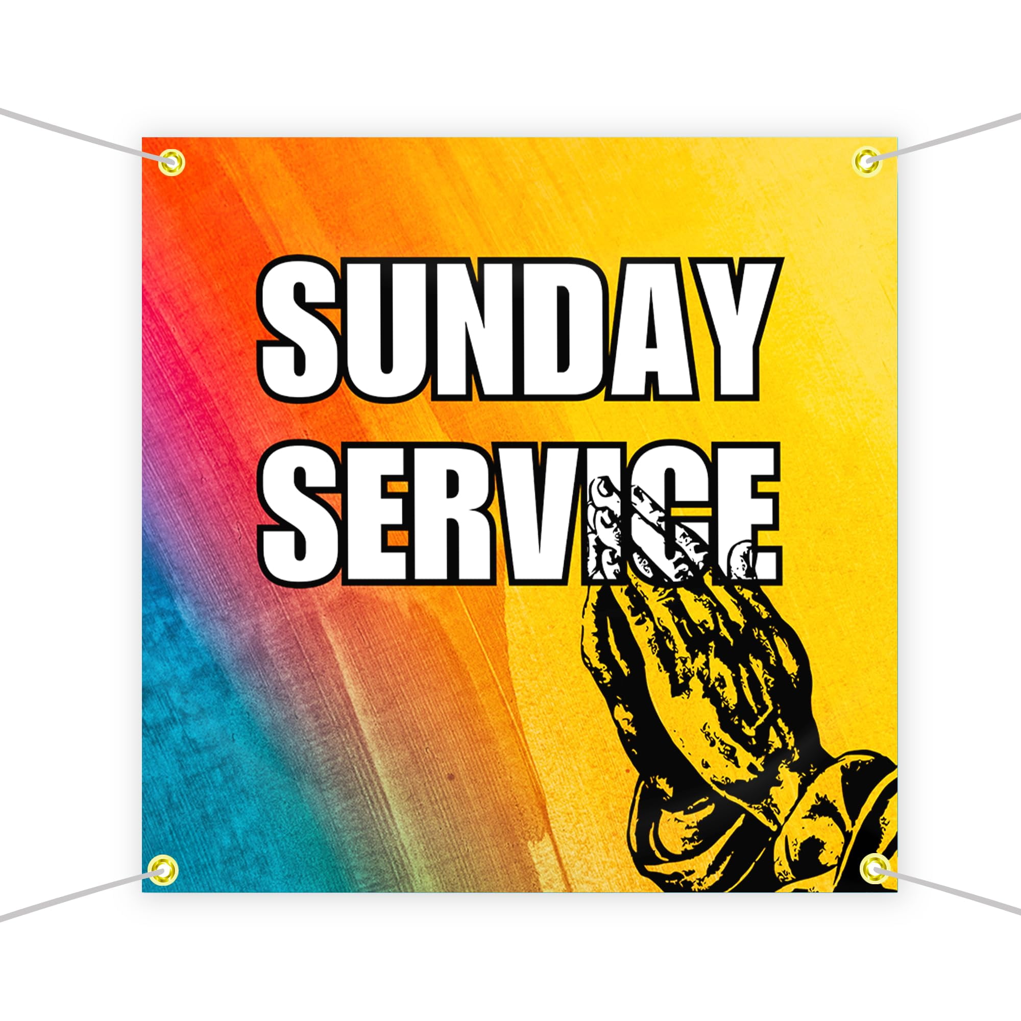 Sunday Service Large Banners and Signs for Outdoor by DreamController ...