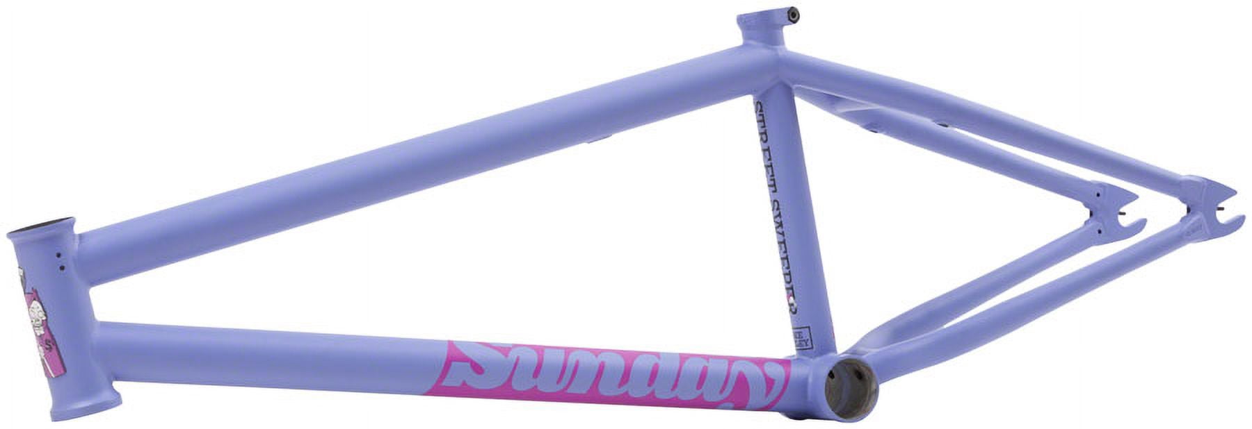 Sunday Street Sweeper BMX Frame - 21" TT, Blue/Lavender - Walmart.com