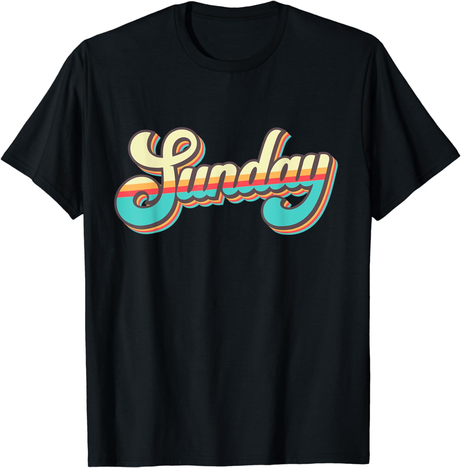 Sunday TShirt Fun Retro Days of the Week Love The Weekend T-Shirt ...