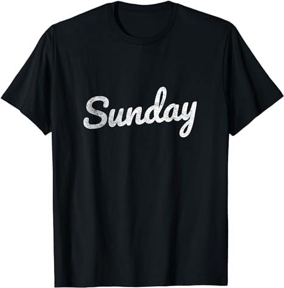 Sunday TShirt Fun Retro Days of the Week T-Shirt - Walmart.com