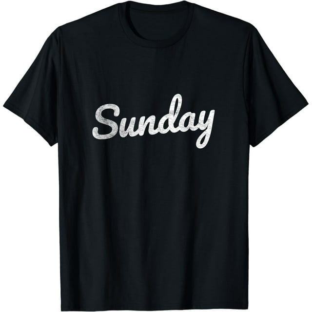 Sunday TShirt Fun Retro Days of the Week T-Shirt - Walmart.com