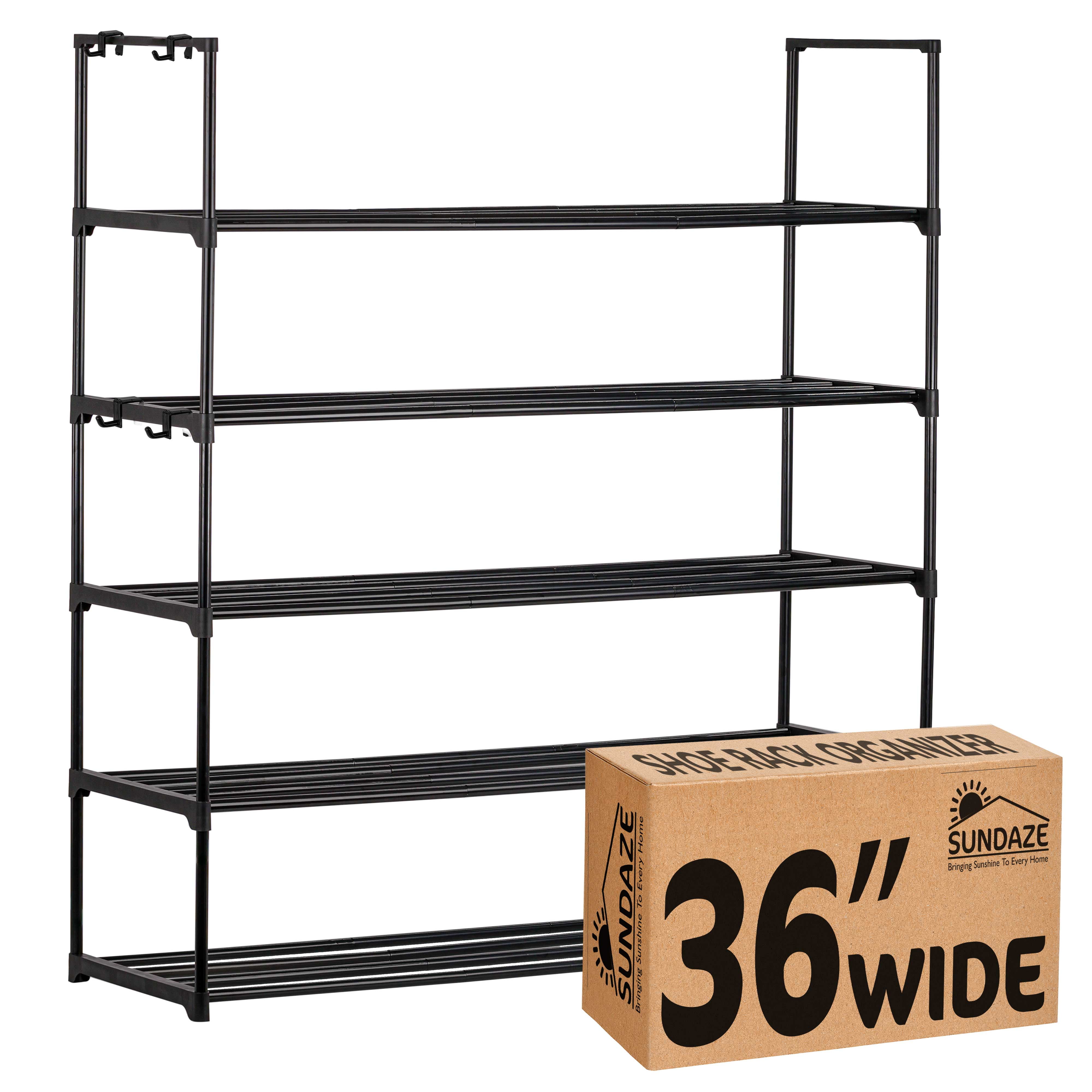 Sundaze Shoe Rack - 5 Tier Metal Shoe Rack for Front Door Entrance ...