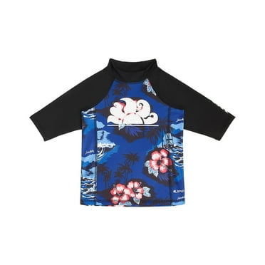 iXtreme Boys Short Sleeve Rashguard Swim Shirt, UPF +50, Sizes 4-18 ...