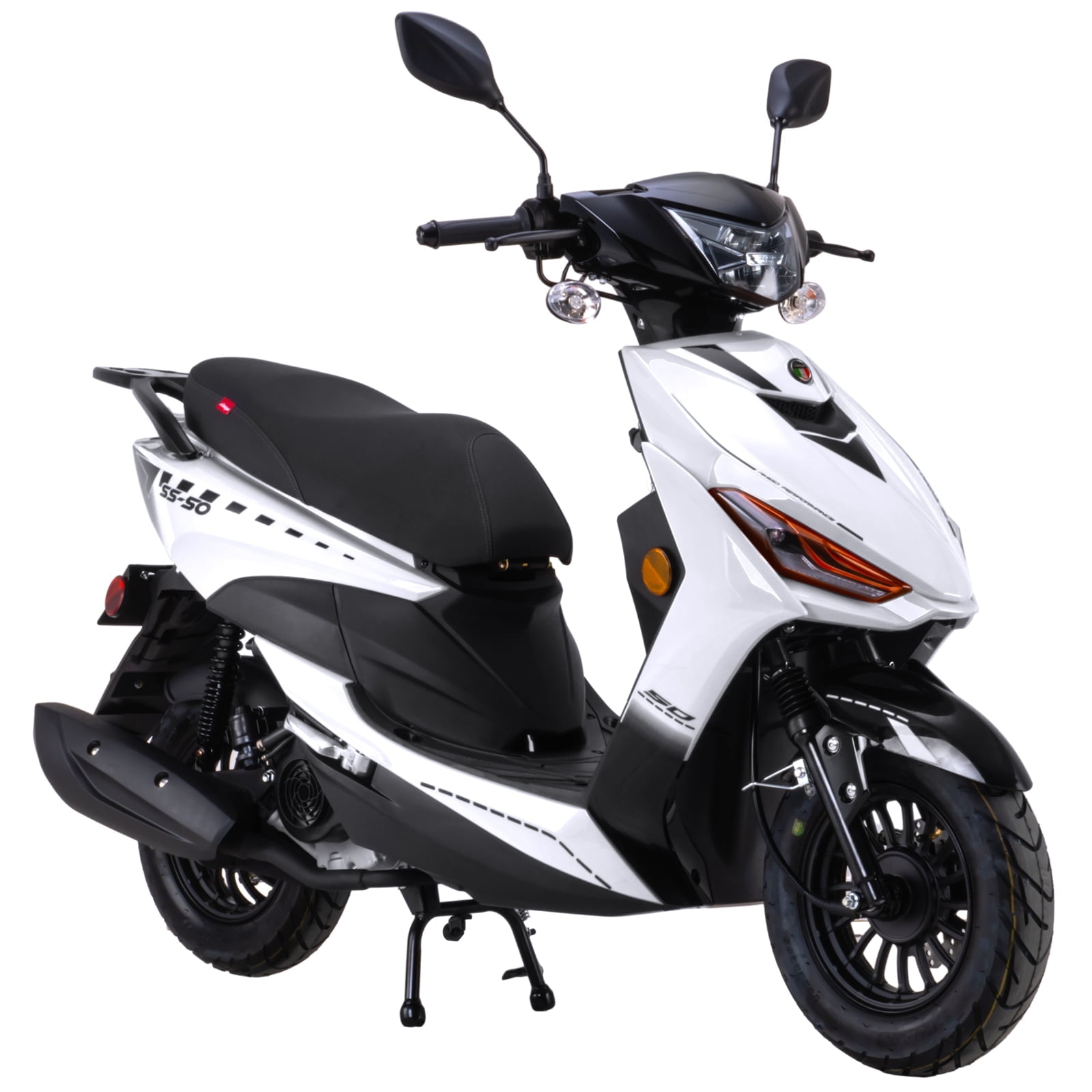 Sunderwell Brand 50 Gas Moped Adult Gas Street Moped with 10" Wheels ...