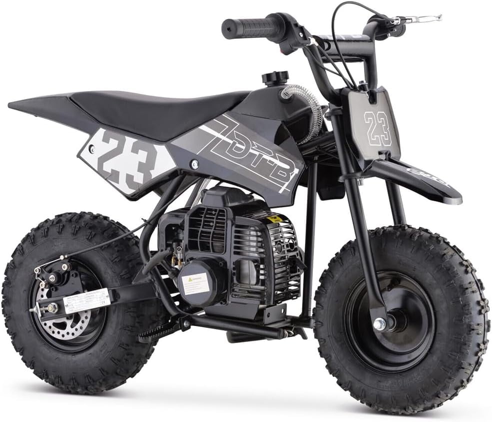 Sunderwell Mini Kid Dirt Bike, 49 CC 2-Stroke Gas Bike with Off-Rode ...