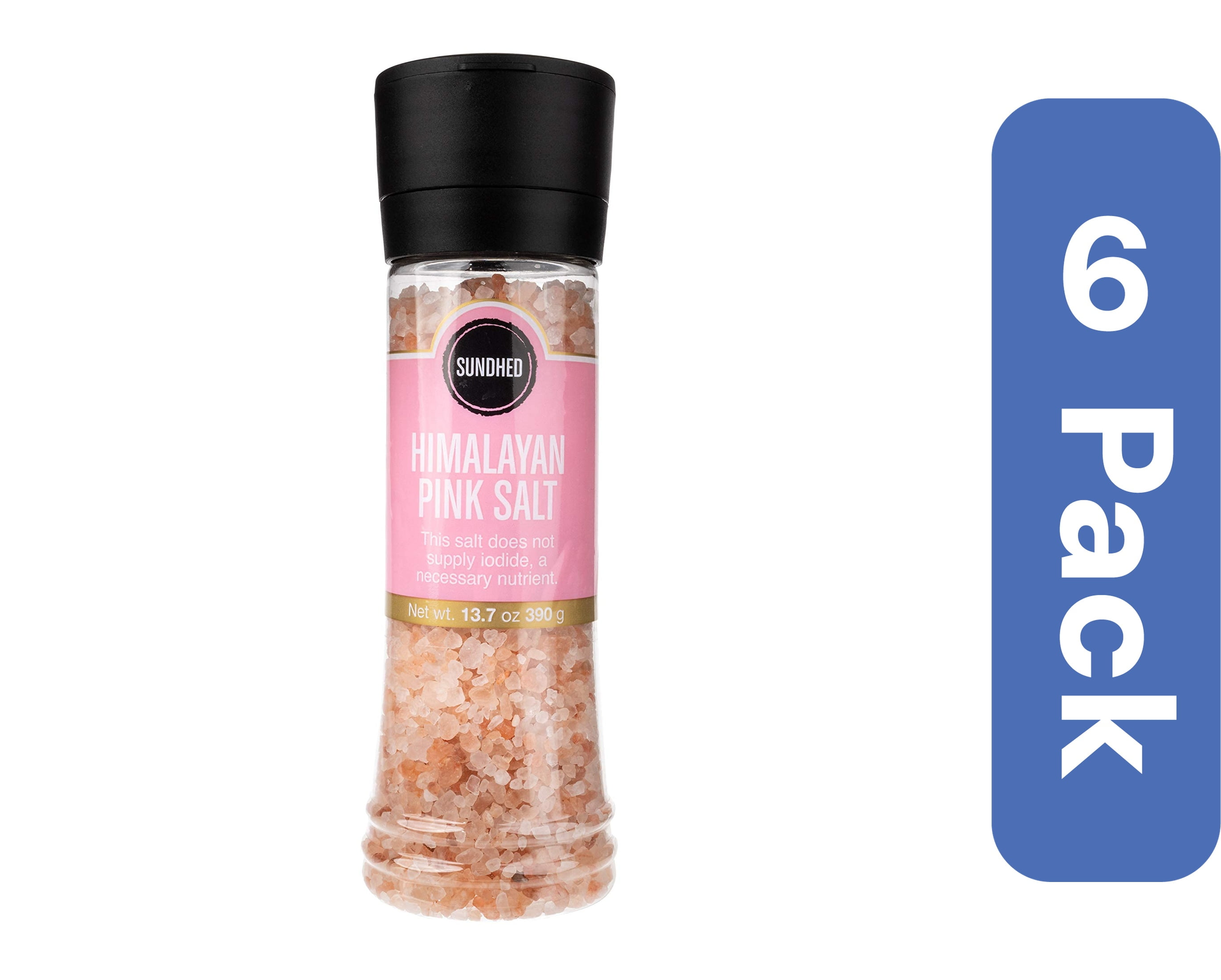 Sundhed Coarse Salt Grinder 390 gm (Pack of 6) - Walmart.com