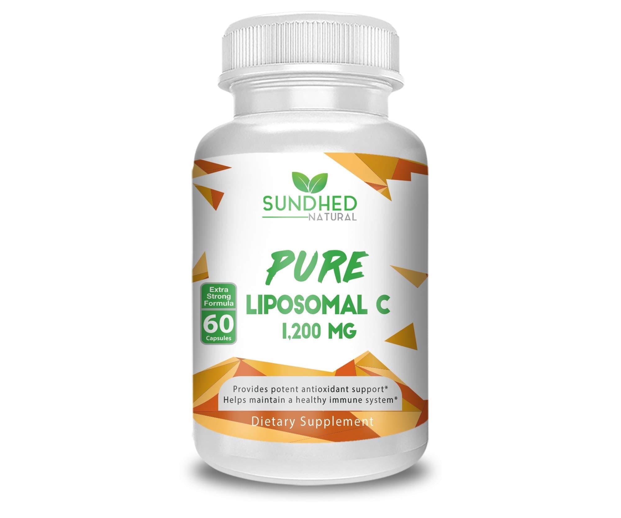 Sundhed Natural Pure Liposomal Vitamin C - 1200mg Immune System ...