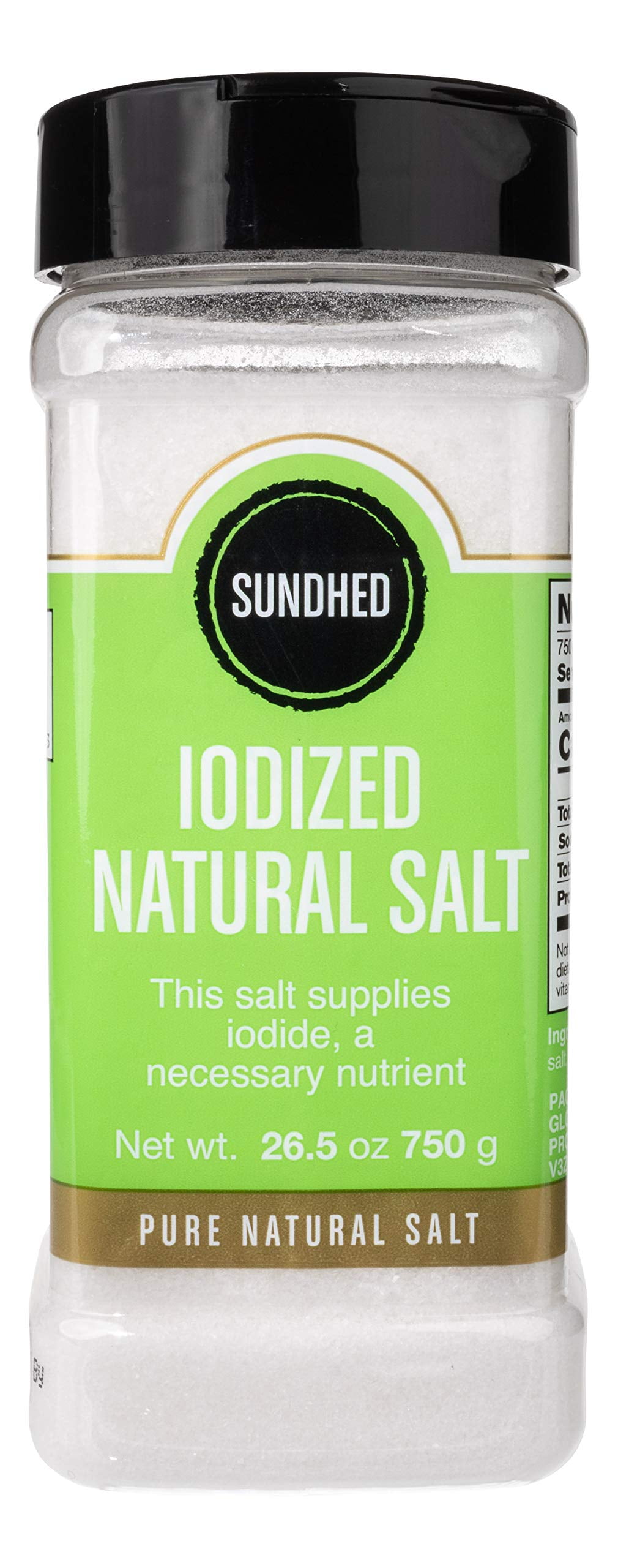 Sundhed Natural White Rock KEF28 Salt (Fine) in Refill | 750 Grams (26. ...