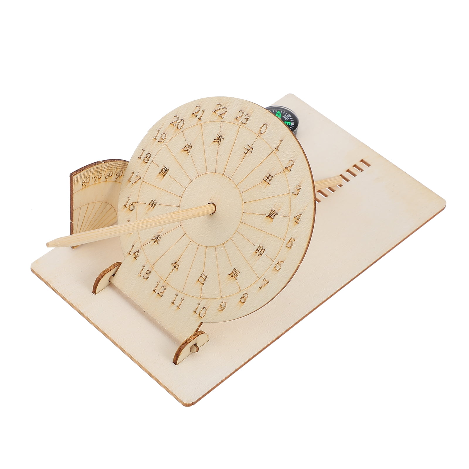 Sundial Technology Production Clocks Toys Wooden Sundial Clock Sun ...