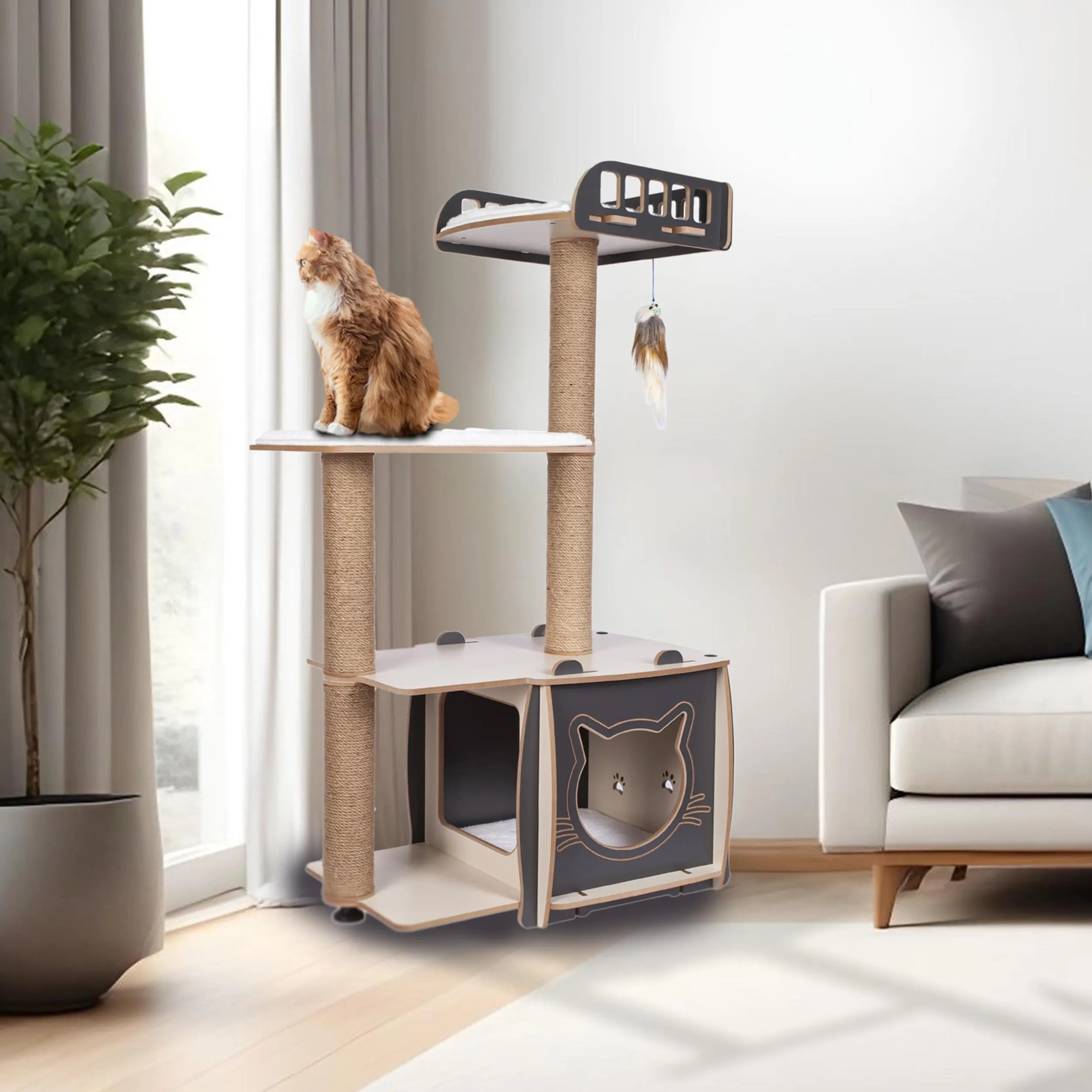 Sundisk 43" Cat Tree - Walmart.com