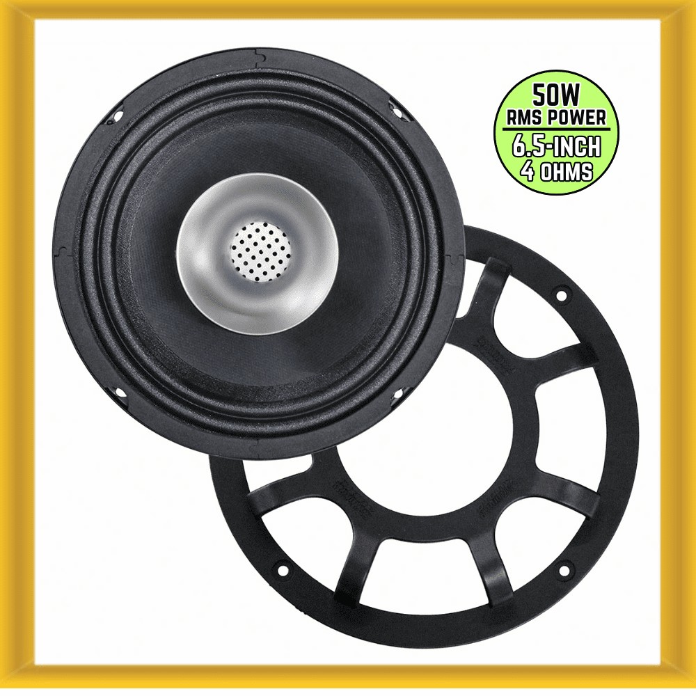 Sundown Audio ECX-6.5 6.5" 50W RMS Power Pro Sound Coaxial Car Speaker ...