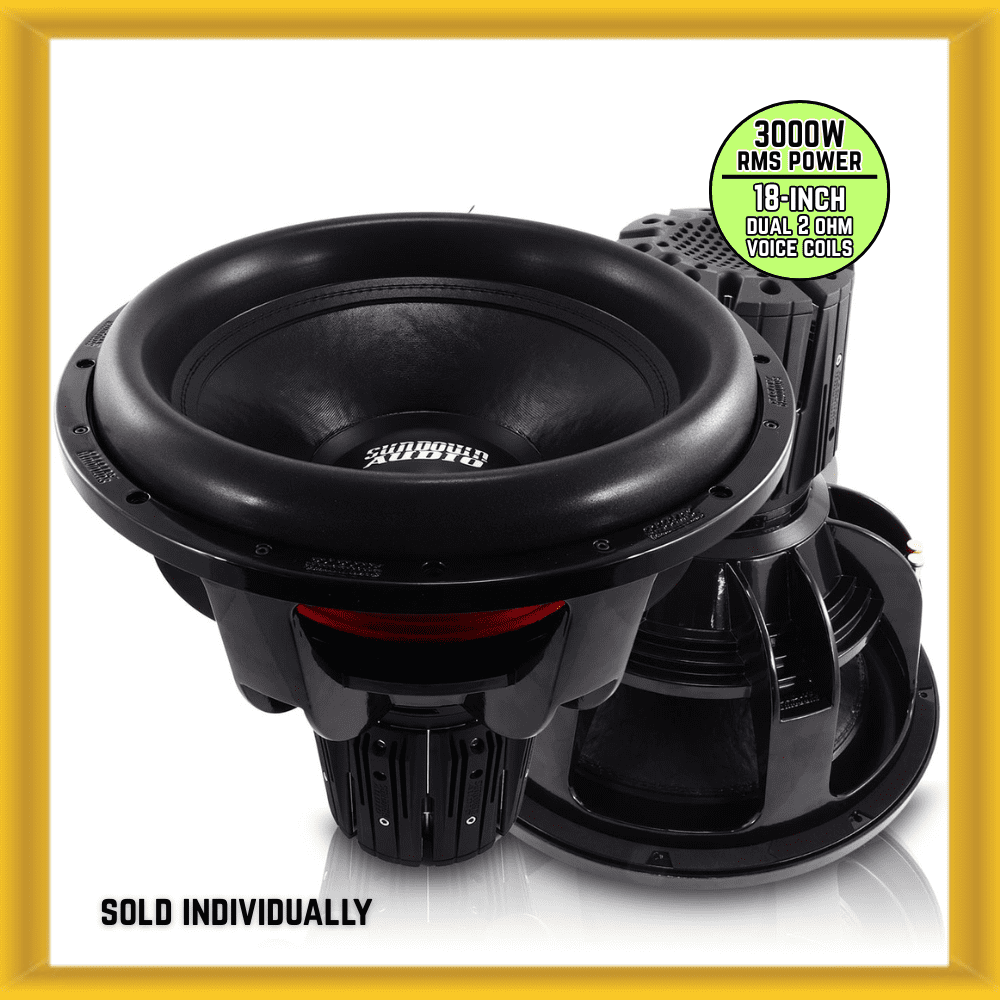 Sundown Audio NS-Series NS6 Version 6 18" 3000W RMS 1 Ohm Power Car ...