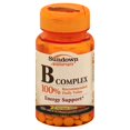 Sundown Naturals Vegetarian B Complex Tablets - Energy Support, Gluten ...
