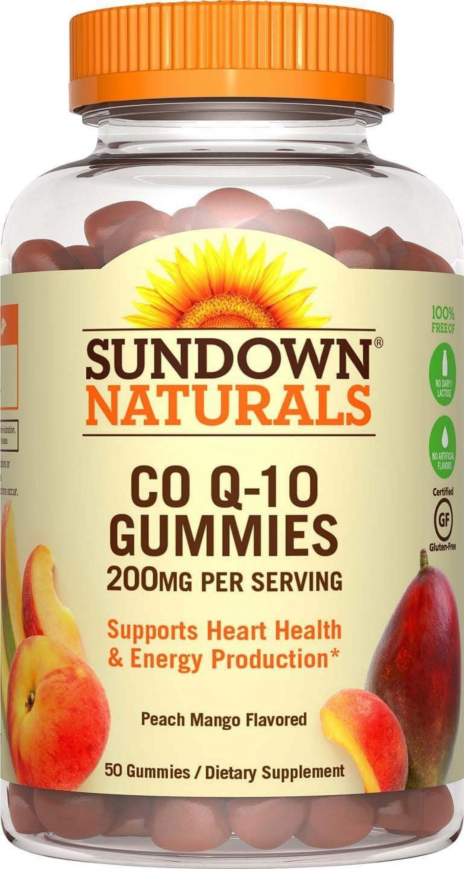 Sundown NaturalsÂ® Co Q-10 200 mg, 50 Gummies - Walmart.com