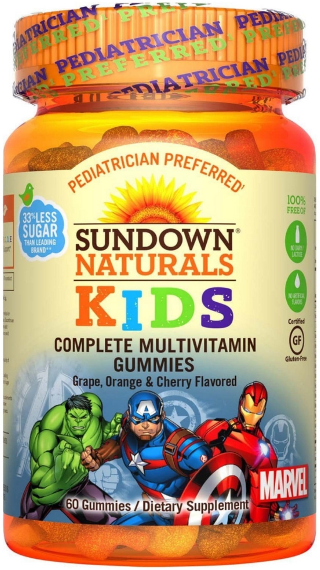 Sundown Naturals Kids Complete Multivitamin Immune Support, 60ct, 4 ...