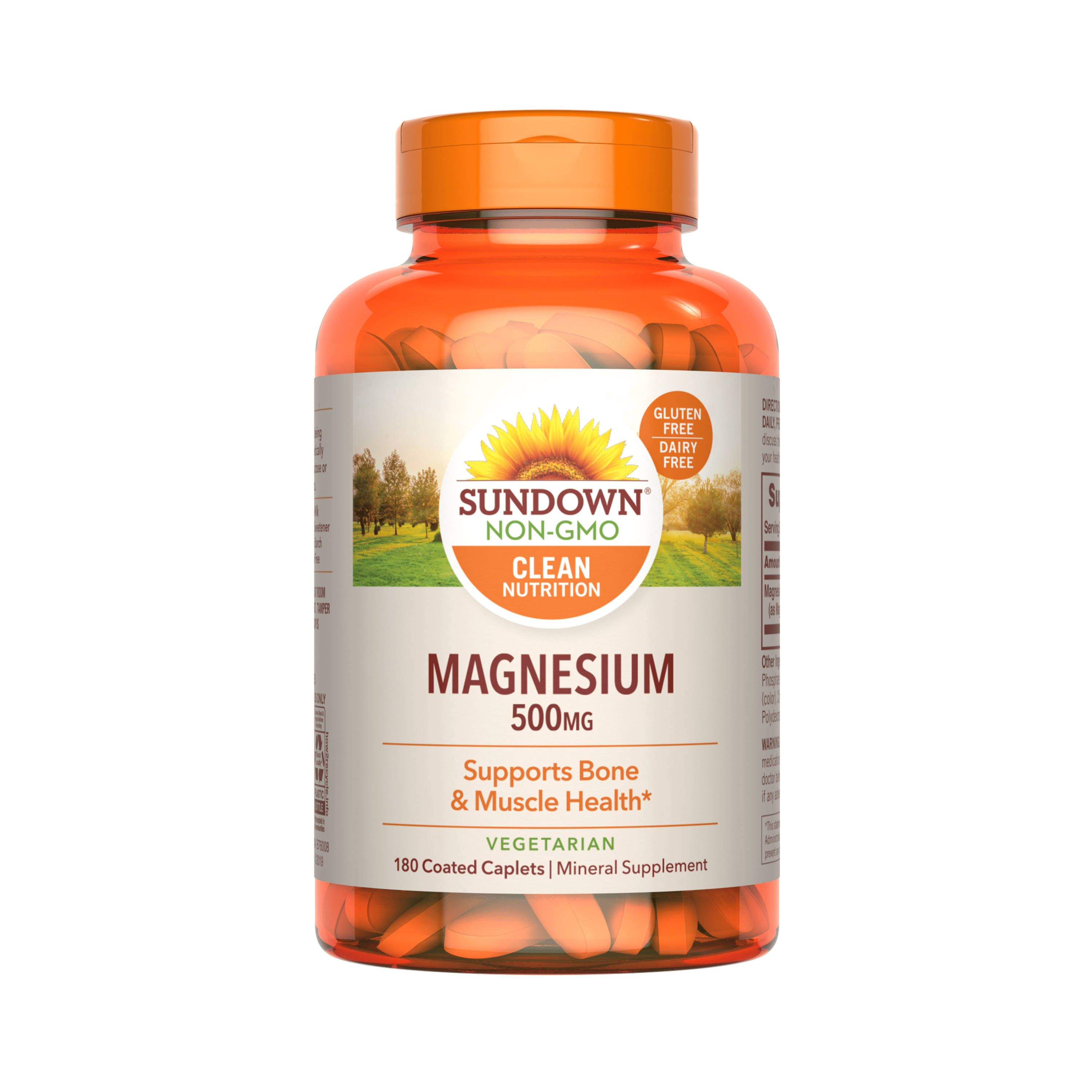 Sundown Naturals Magnesium 500 mg Caplets, 180 ea - Walmart.com