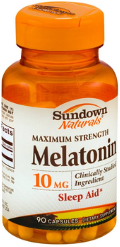 Sundown Naturals Melatonin 10 mg, Maximum Strength Tablets 90 ea (Pack ...
