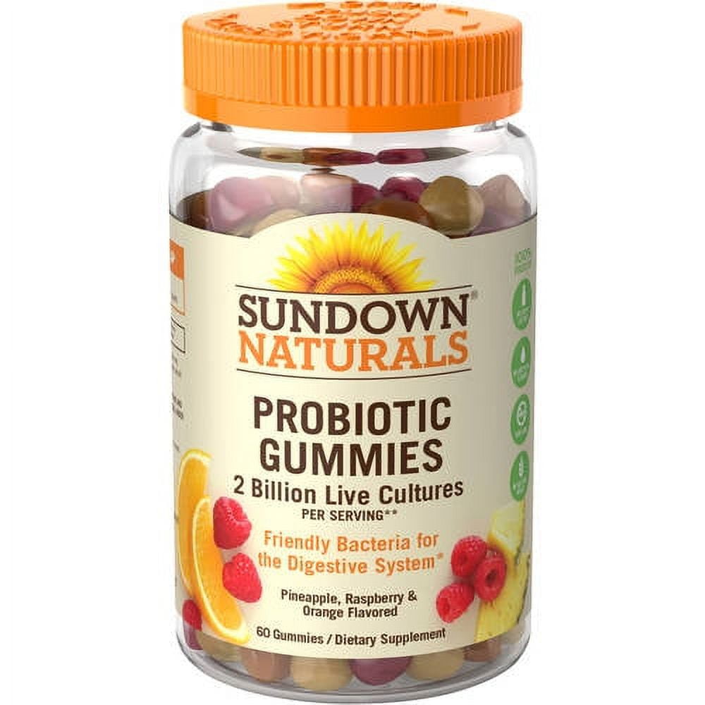 Sundown Naturals Probiotic Gummies Dietary Supplement, 60 count ...
