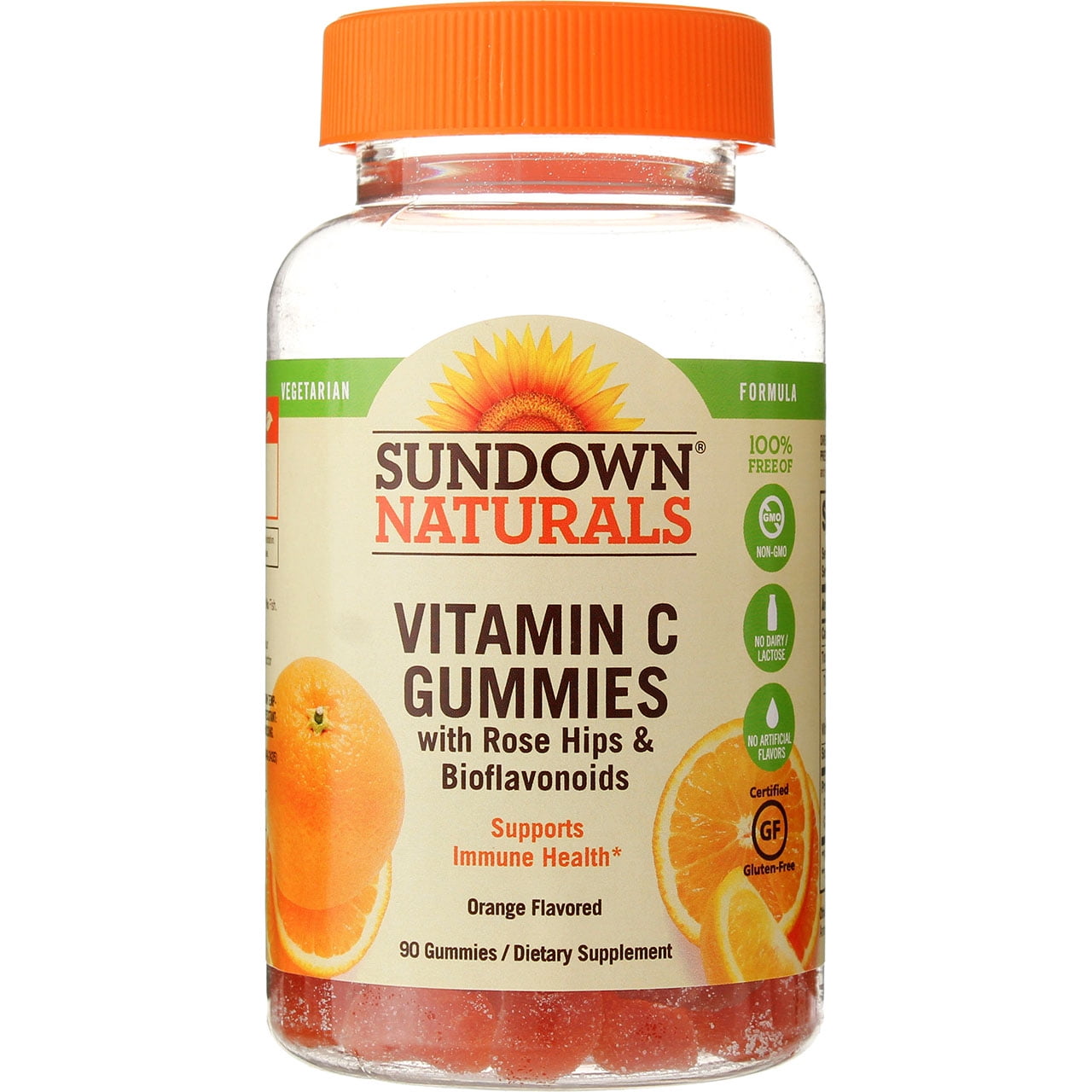 Sundown Naturals Vitamin C Gummies, Orange Flavor 90 ea (Pack of 2 ...