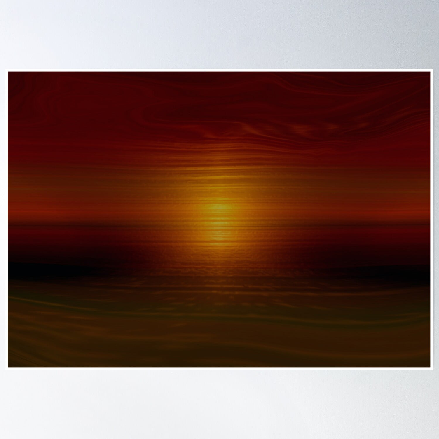Sundown Poster Wall Art, Modern Wall Decor, 8x12 UNFRAMED - Walmart.com