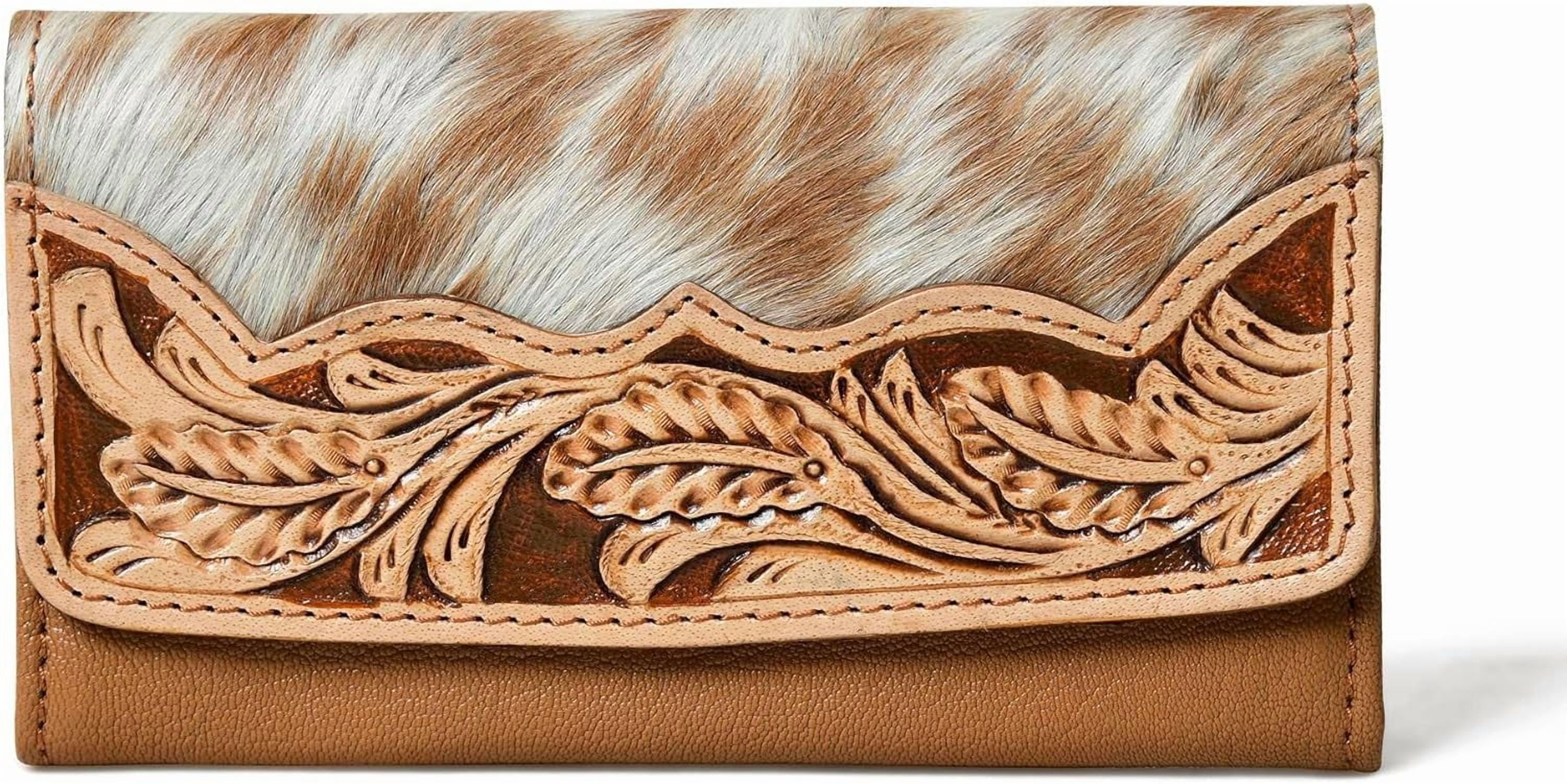 Sundown Stash Genuine Cowhide Leather Wallet for Women - RFID Blocking ...