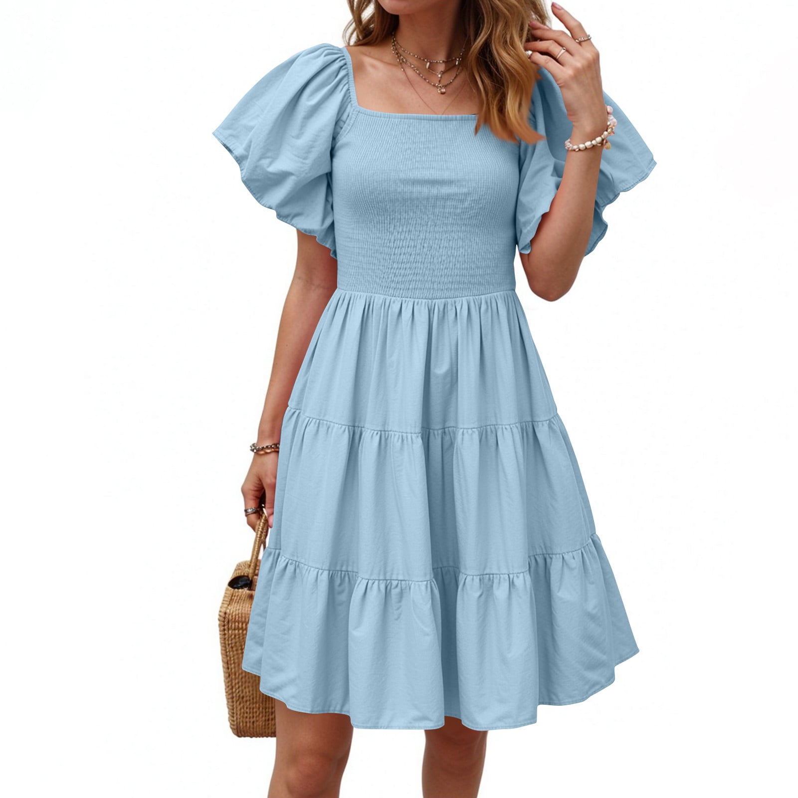 Sundresses for Women, Inclusive Sizing Flowy Beach Wedding Guest Dress ...