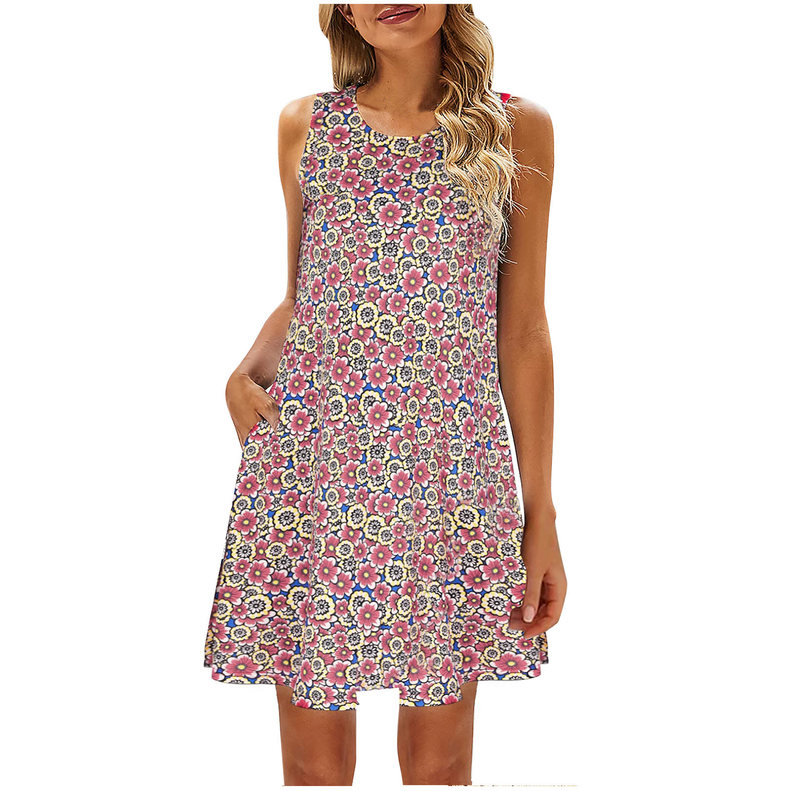 Sundresses for Women Plus Size Floral Dress for Women Beach Dress Swim ...