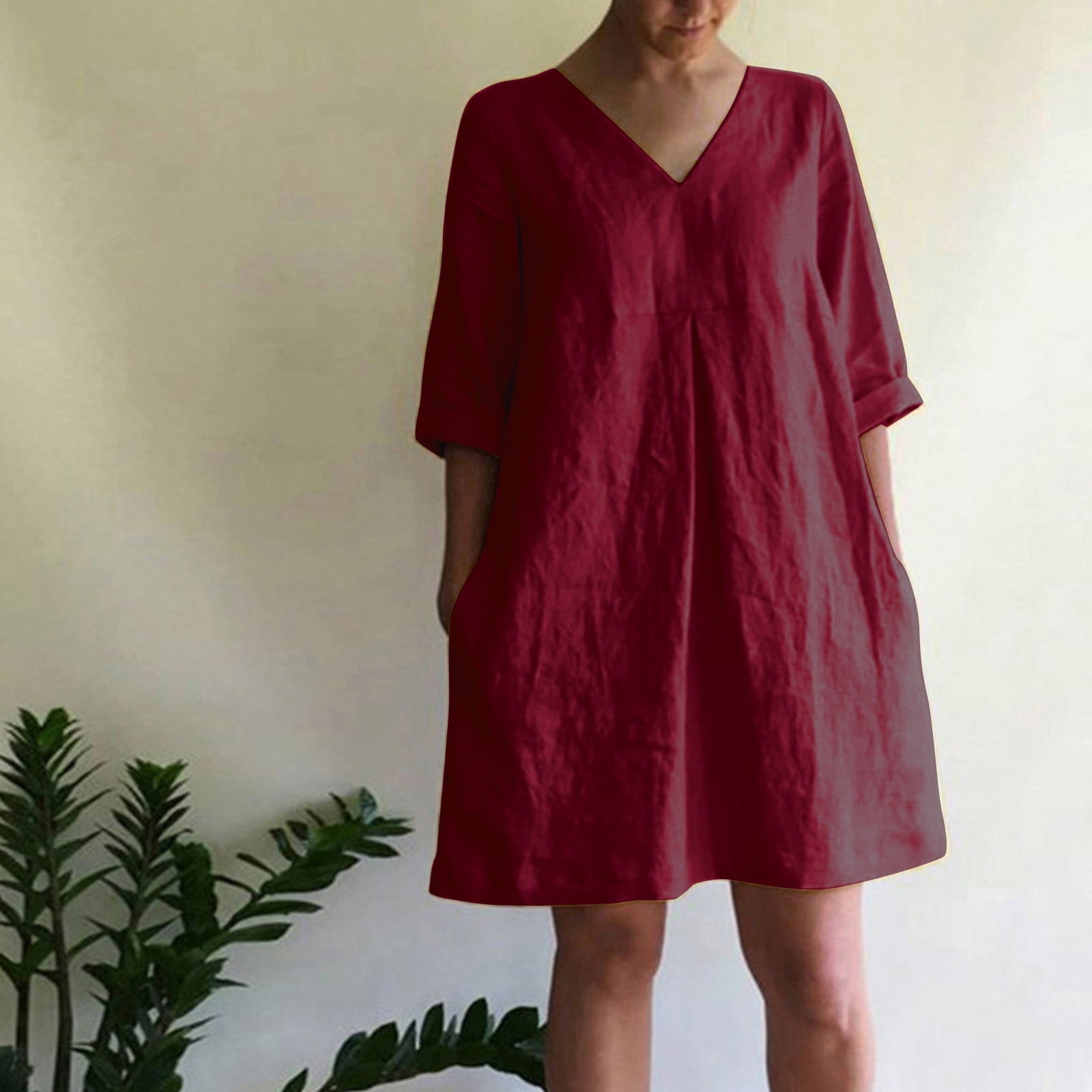 Sundresses for Women 2024 Bodycon V-Neck Short Sleeve Floral Dresses ...