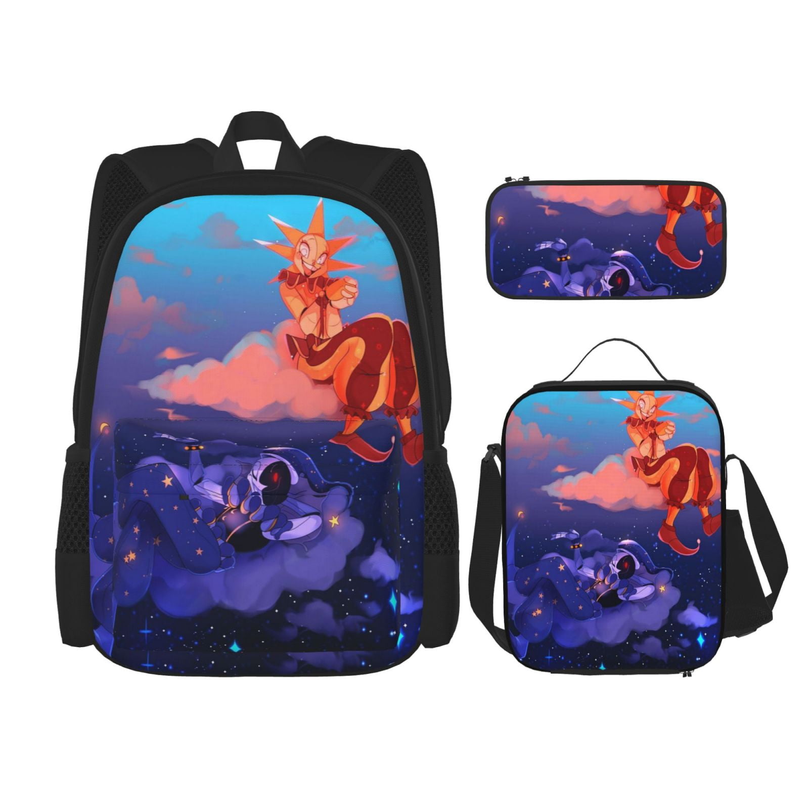 Sundrop And Moondrop Casual Backpack 3 Piece Set Daypack Lightweight ...