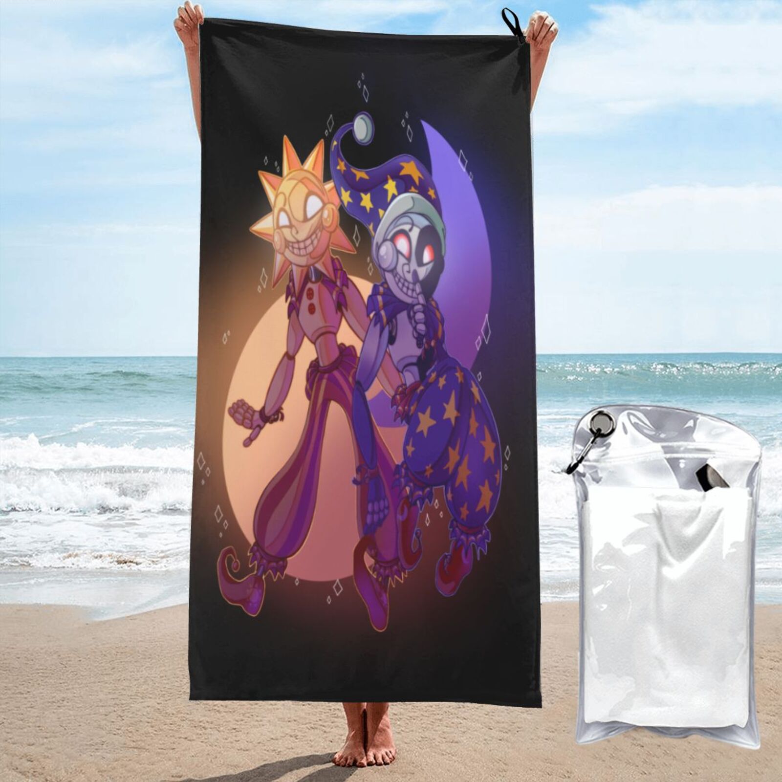 Sundrop Moondrop Beach Towel Absorbent Large Towel 3D Cartoon Towel ...