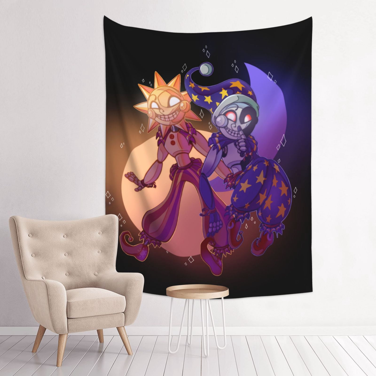 Sundrop Moondrop Wall Tapestry Cartoon Poster for Bedroom Aesthetics ...
