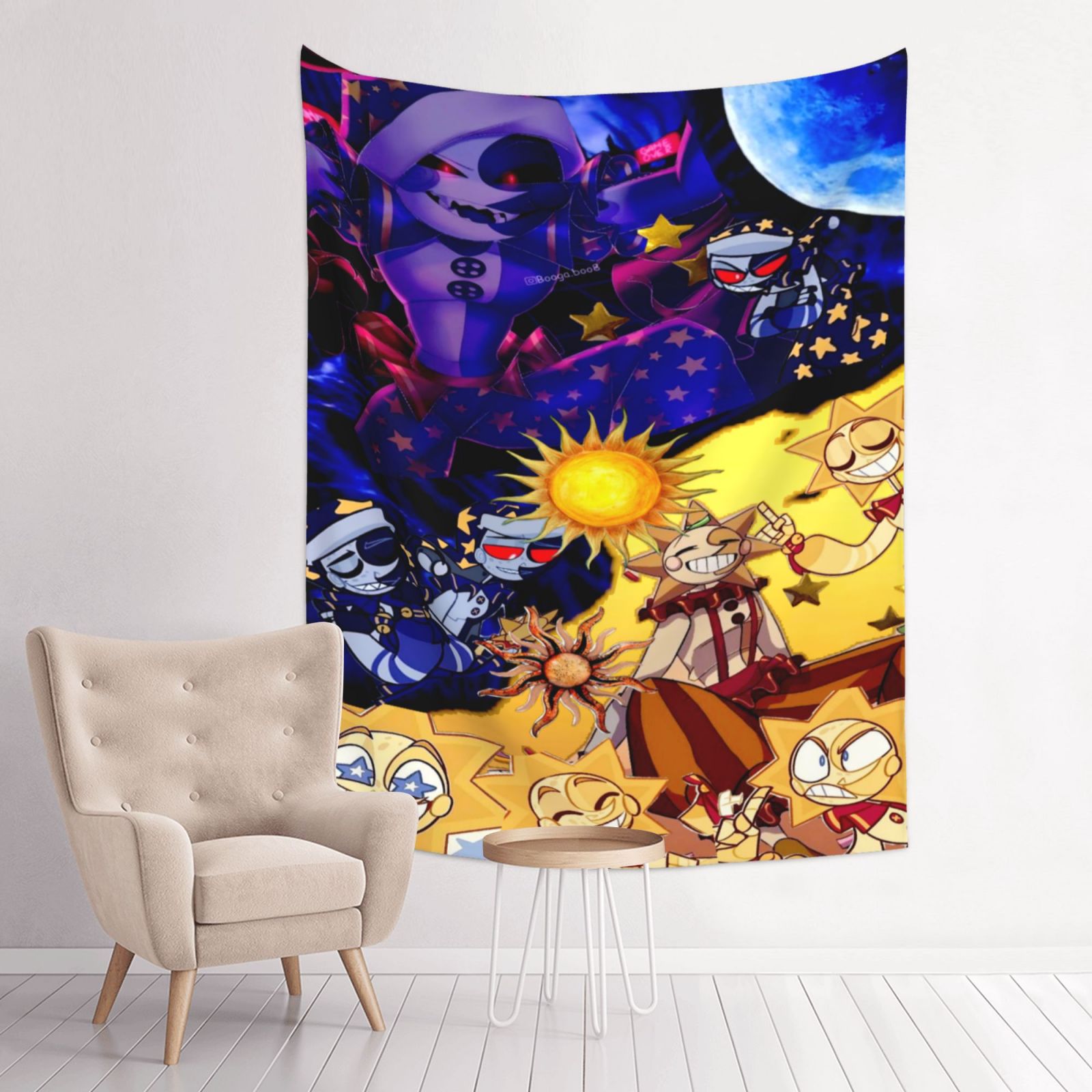 Sundrop Moondrop Wall Tapestry Cartoon Poster for Bedroom Aesthetics ...