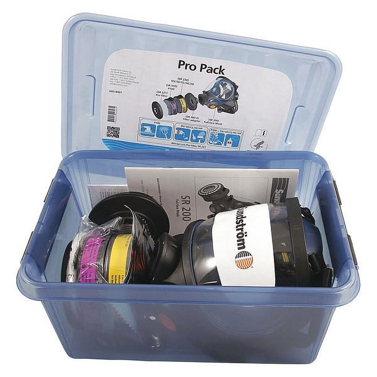 Sundstrom Safety Full Face Respirator Kit,M Pro Pack SR 200 - Walmart.com