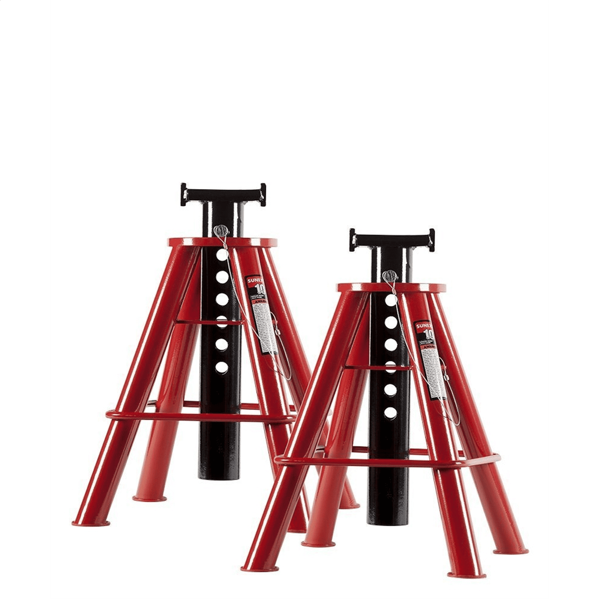 Sunex HD 1310 10 Ton Capacity Medium Height Pin Type Jack Stands (Pair ...