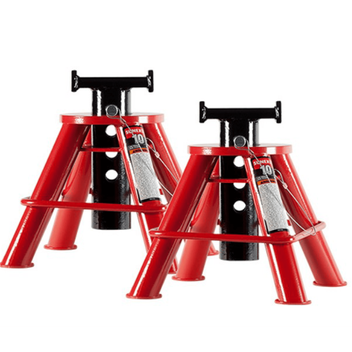 Sunex Tools 1210 10 Ton Low Height Pin Type Jack Stands (Pair) SUU-1210 ...