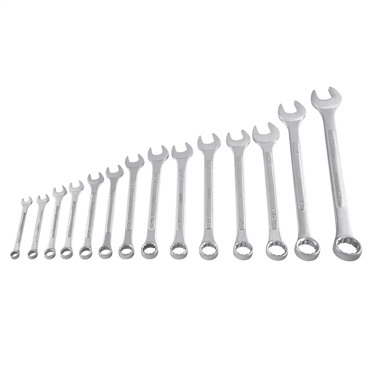 SUNEX 14 Piece SAE Raised Panel Combination Wrench Set - Walmart.com