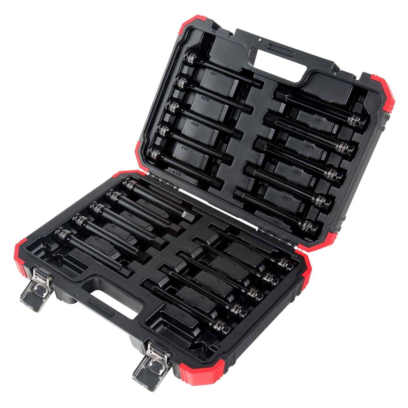 Sunex 2637L 20-Piece 1/2" Drive Impact Hex Driver Master Set - 6" Long ...