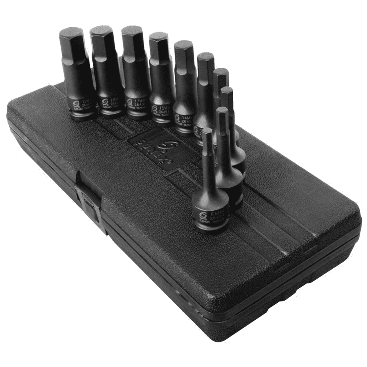Sunex 2639 10-Piece 1/2" Drive Metric Impact Hex Driver Set - Walmart ...