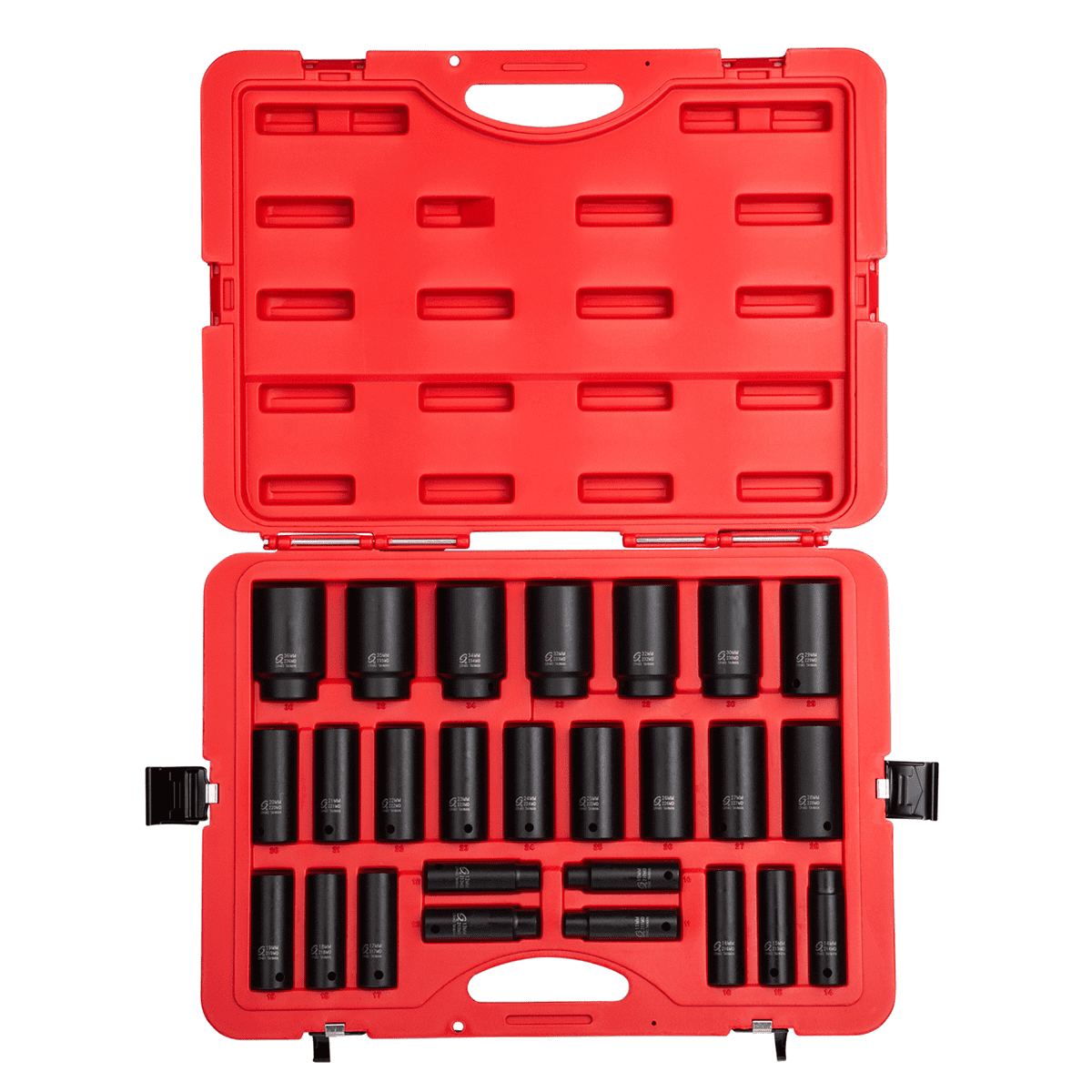 Sunex 2646 26-Piece 1/2" Drive Deep Metric Impact Socket Set - Walmart.com